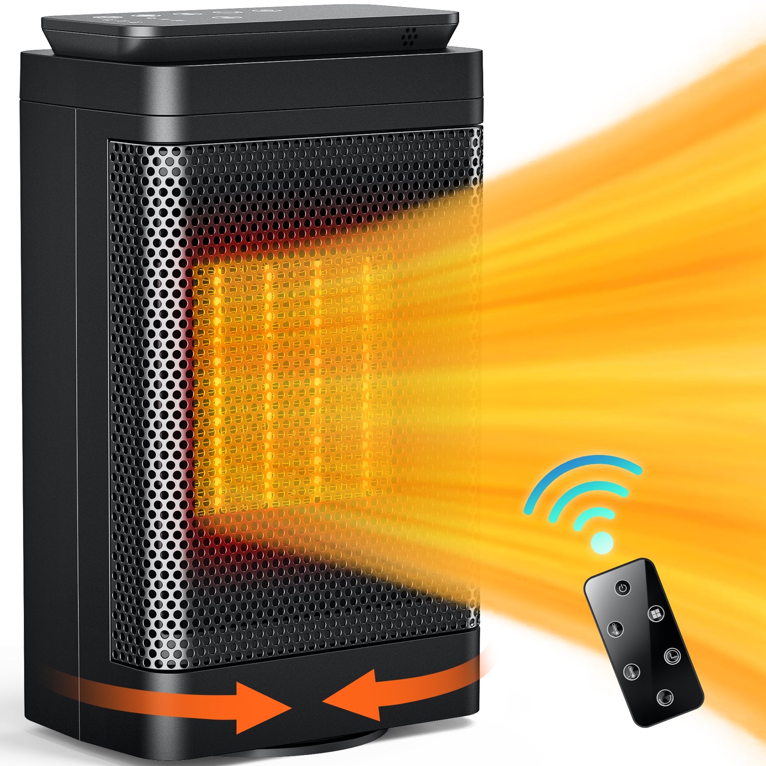 セラミックヒーター ヒーター 電気ストーブ 温度設定 電気ファン(NFJ-1200E) – MATAKUL